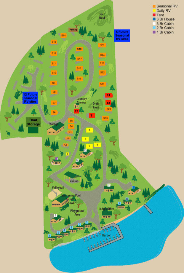 Map Acorn Hill Resort